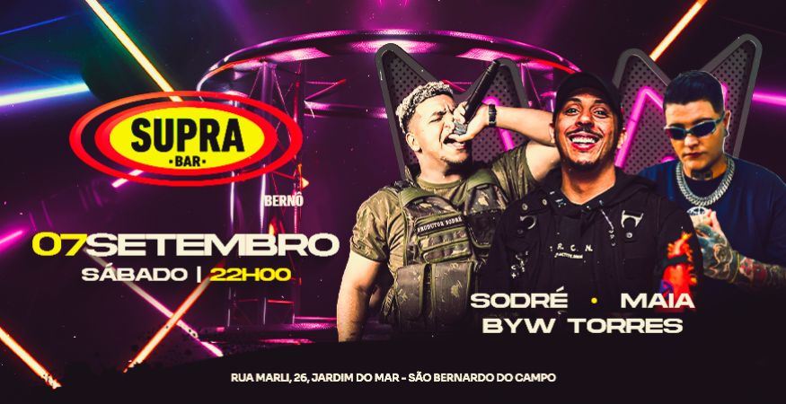 Supra Bernô | Sábado | 07/09 | Blacktag