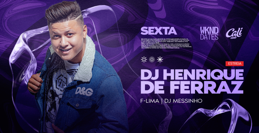 Dj Henrique de Ferraz | Sexta 01.03 | Cali Club | Blacktag
